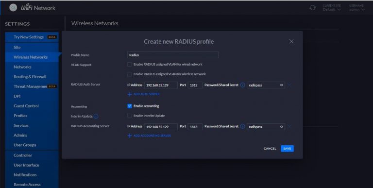 Hướng Dẫn Cách Cấu Hình Xác Thực RADIUS Với Thiết Bị UniFi
