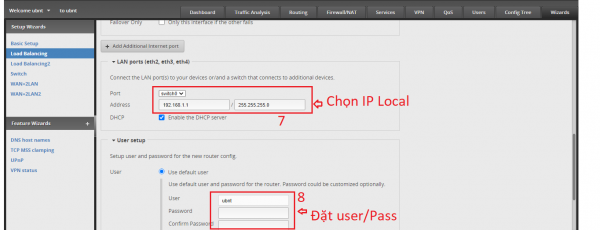 Cấu Hình Load Balance 2 Hoặc Nhiều WAN Trên EdgeRouter
