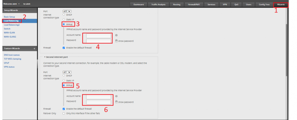Cấu Hình Load Balance 2 Hoặc Nhiều WAN Trên EdgeRouter