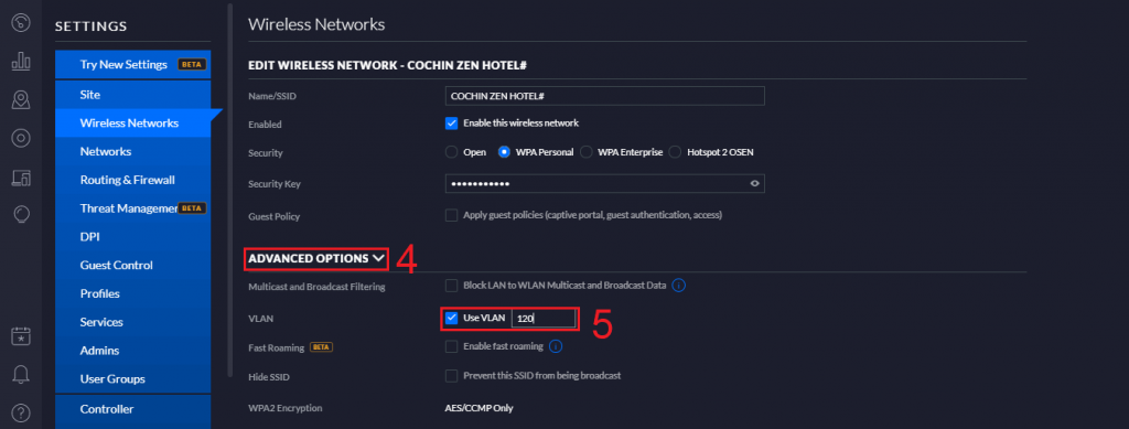 Cách sử dụng VLAN trên thiết bị UniFi Wireless, Routing và Switching