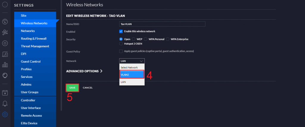 Cách sử dụng VLAN trên thiết bị UniFi Wireless, Routing và Switching