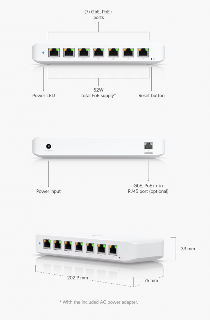 Thiết Bị Chuyển Mạch UniFi Switch Ultra 60W Chính Hãng, Giá Tốt